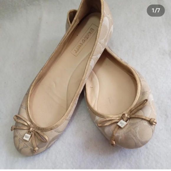 Coach | Shoes | Coach Puppy Darling Ballerina Flats Signature C 2 ...
